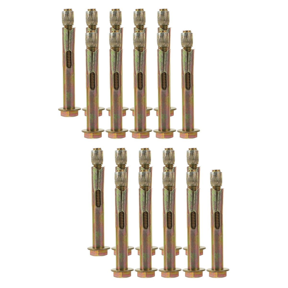 20 Pcs M8 Expansion Bolt Concrete Anchors Kit Knurled for Carbon Steel ...