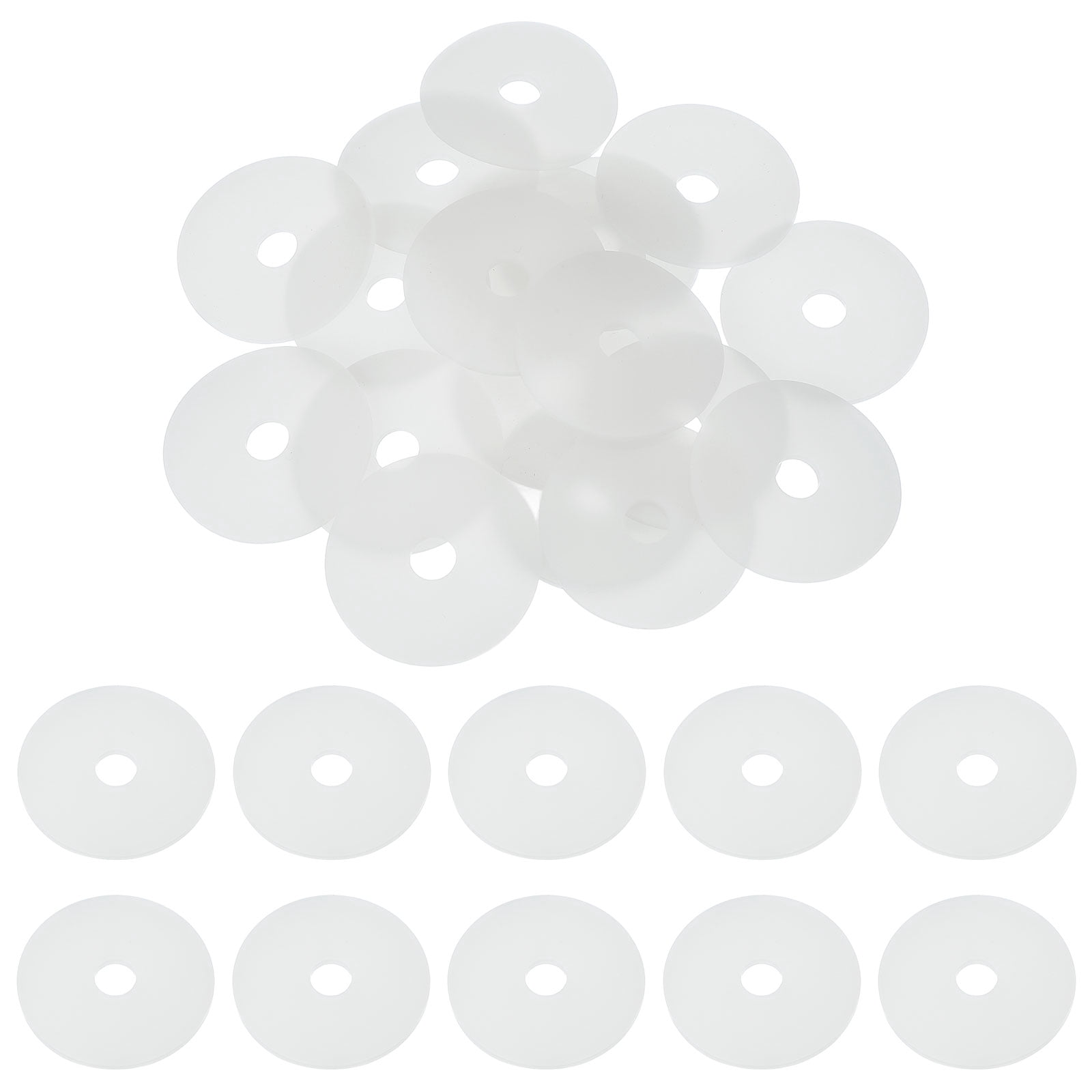 20 Pcs M8 Silicone Flat Washers 8mm ID 40mm OD 2mm Thick Plain Washer ...