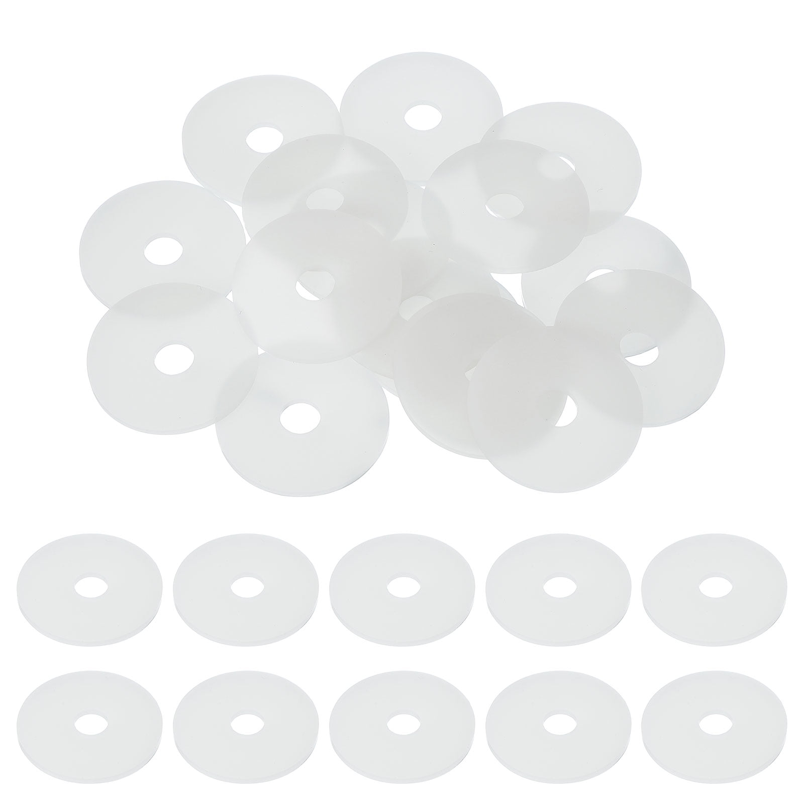 20 Pcs M9 Silicone Flat Washers 9mm ID 40mm OD 2mm Thick Plain Washer ...