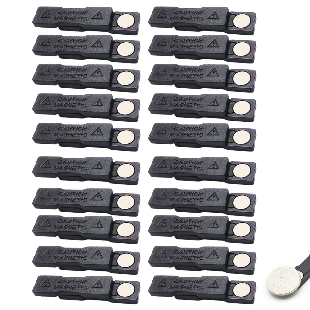 20 Pcs Magnetic Name Tags Badge Holders With Name Badge Inserts ...