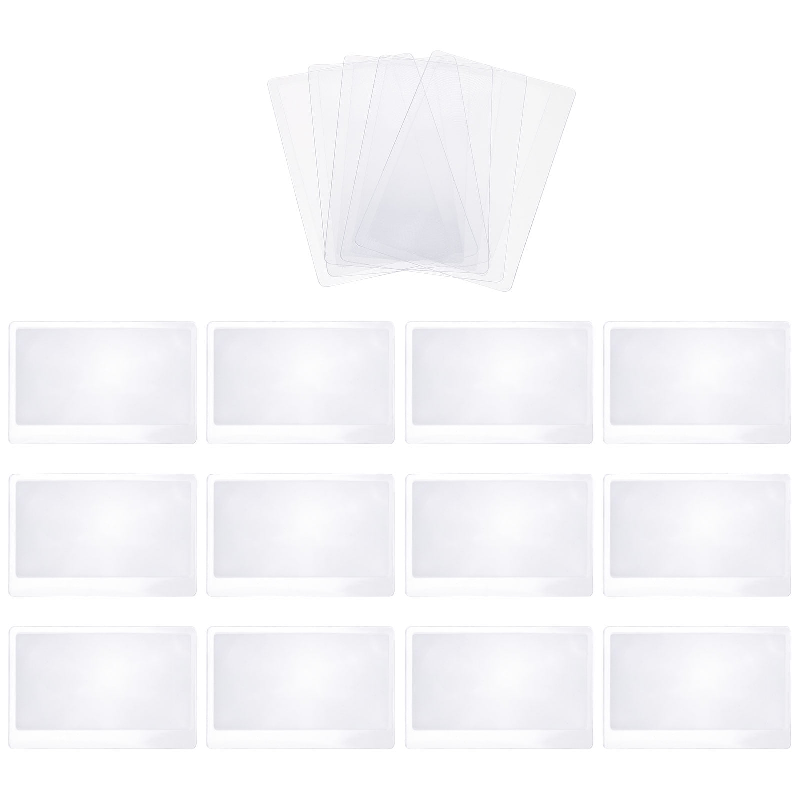 20 Pcs Magnifying Glass 3x Magnifier Credit Card for Kids Book Reading ...