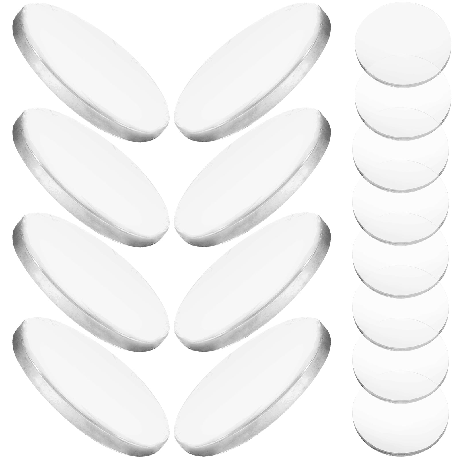 20 Pcs Magnifying Glass Lens Magnifying Mirror Transparent Lens ...