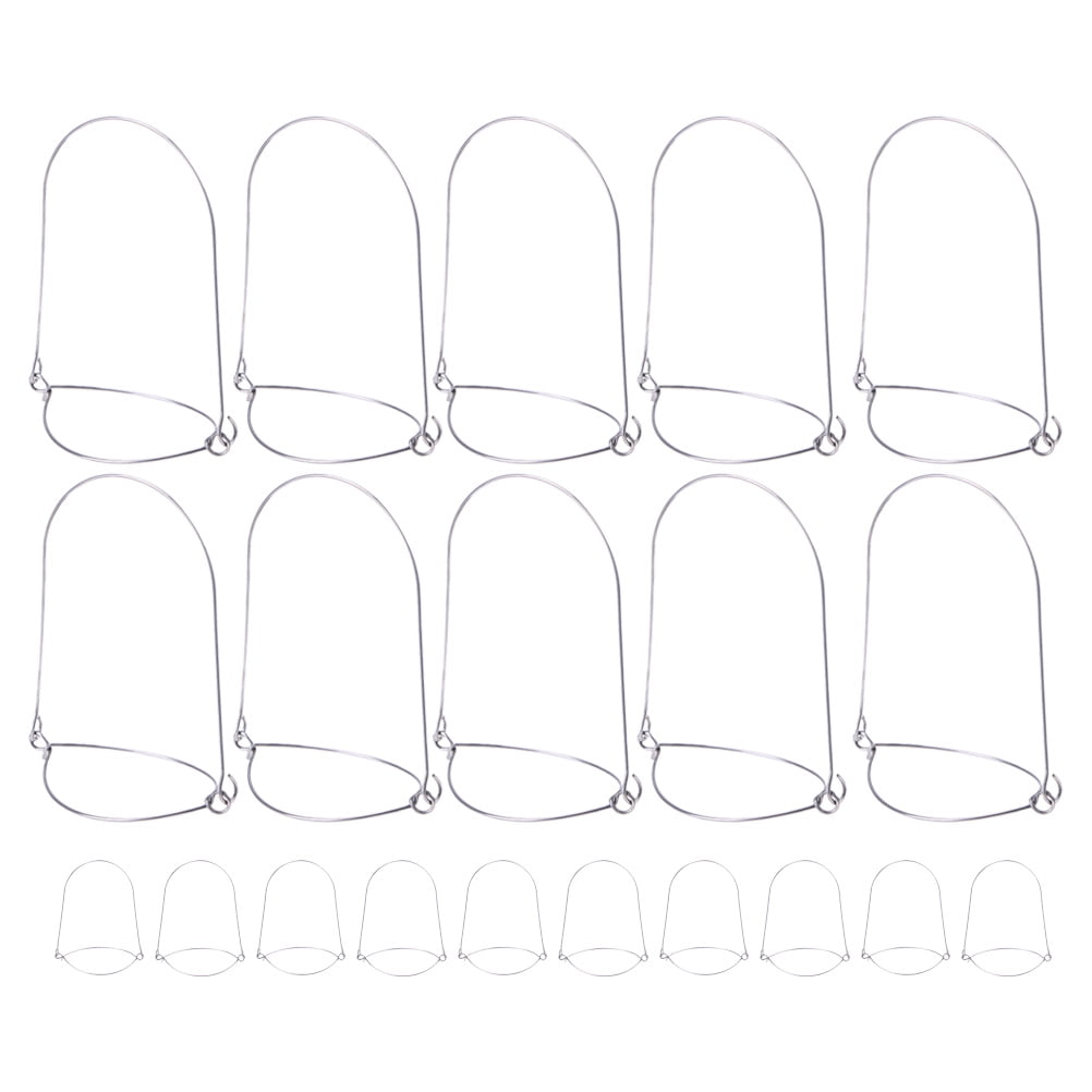 HEMOTON 20Pcs Metal Jar Hanger with Wire Handles for Christmas Tree and ...