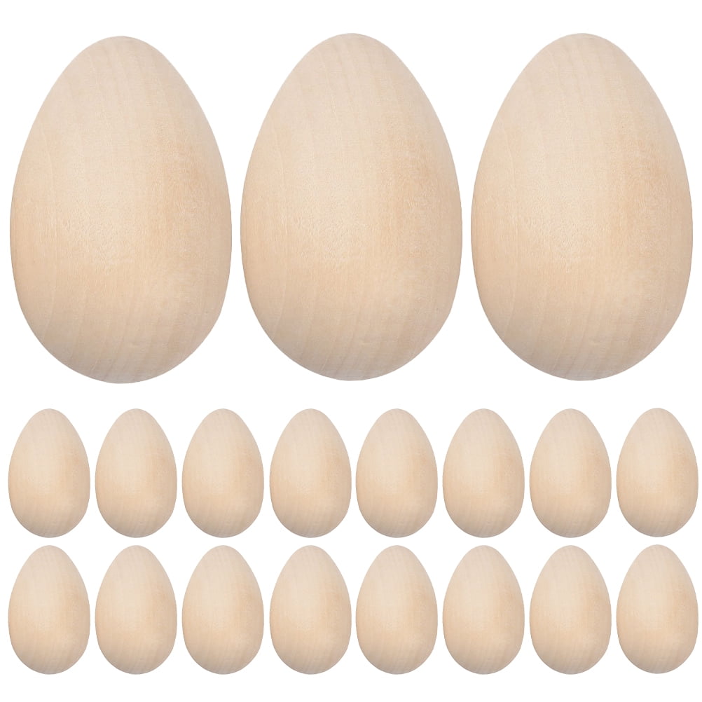 20 Pcs Medusa Lamp Shade Replacement Wooden Painted Toys Lifelike Eggs ...