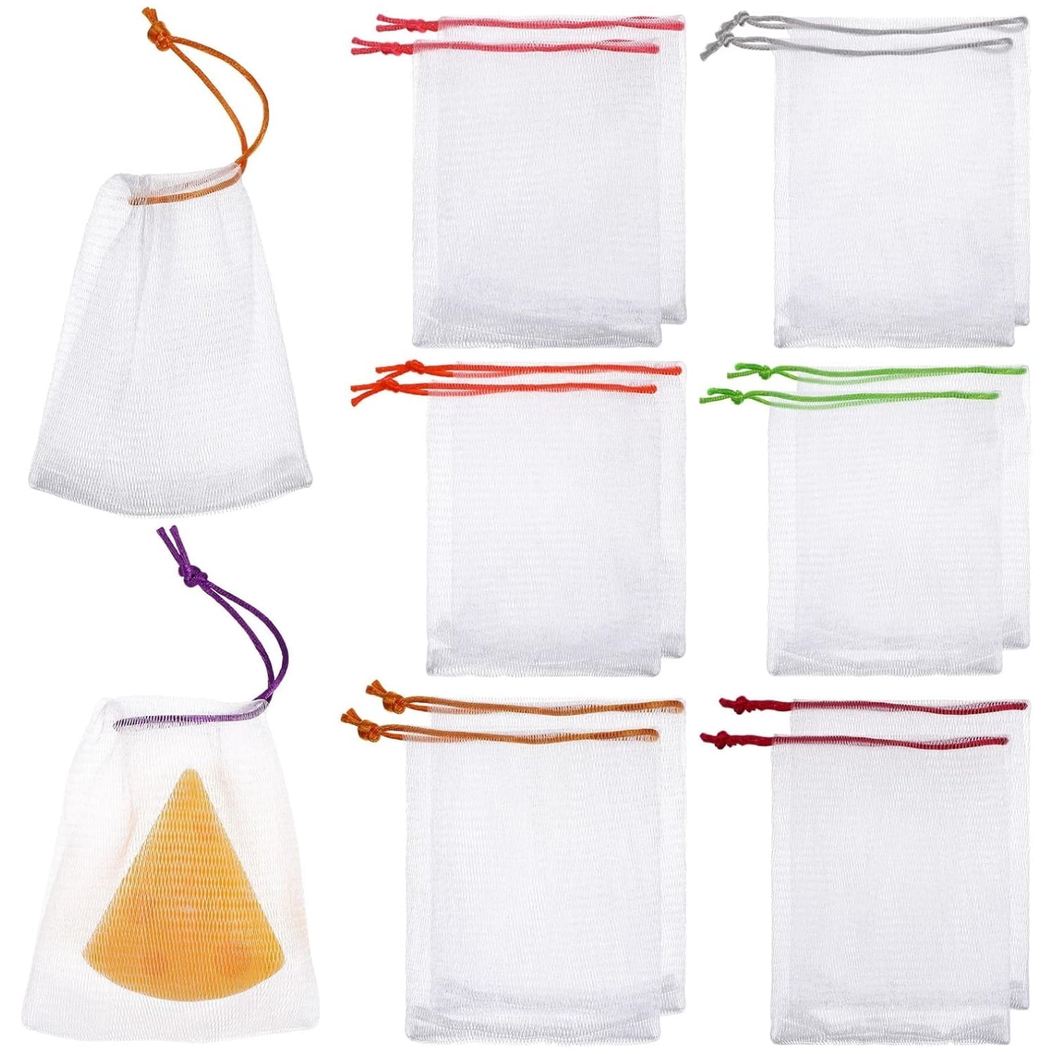 20 Pcs Mesh Soap Bags Topboutique Foaming Net Pouch Mesh Soap Pouch ...