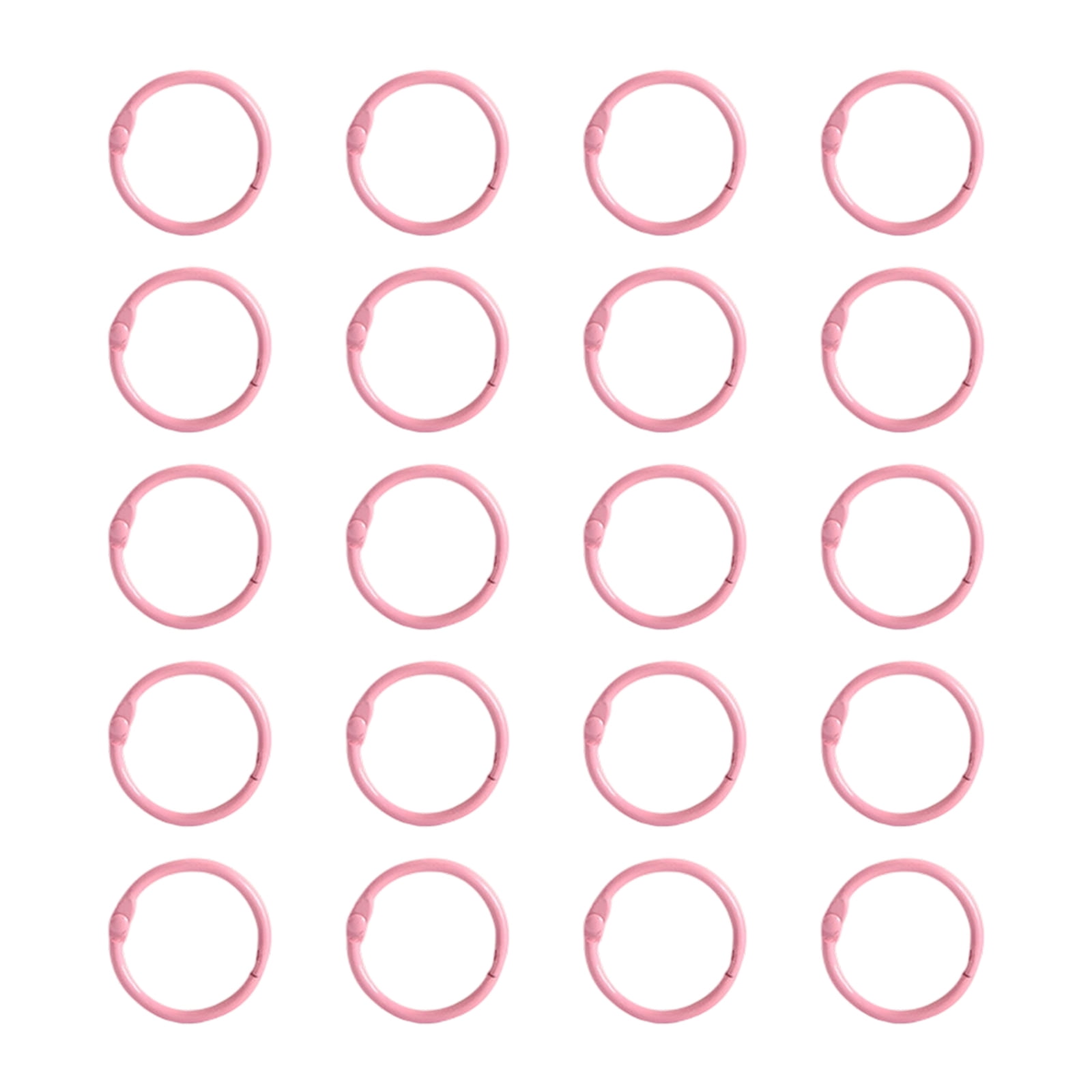 20 Pcs Metal Book Rings 25mm Bookbinding Rings Easy to Use for Binding ...