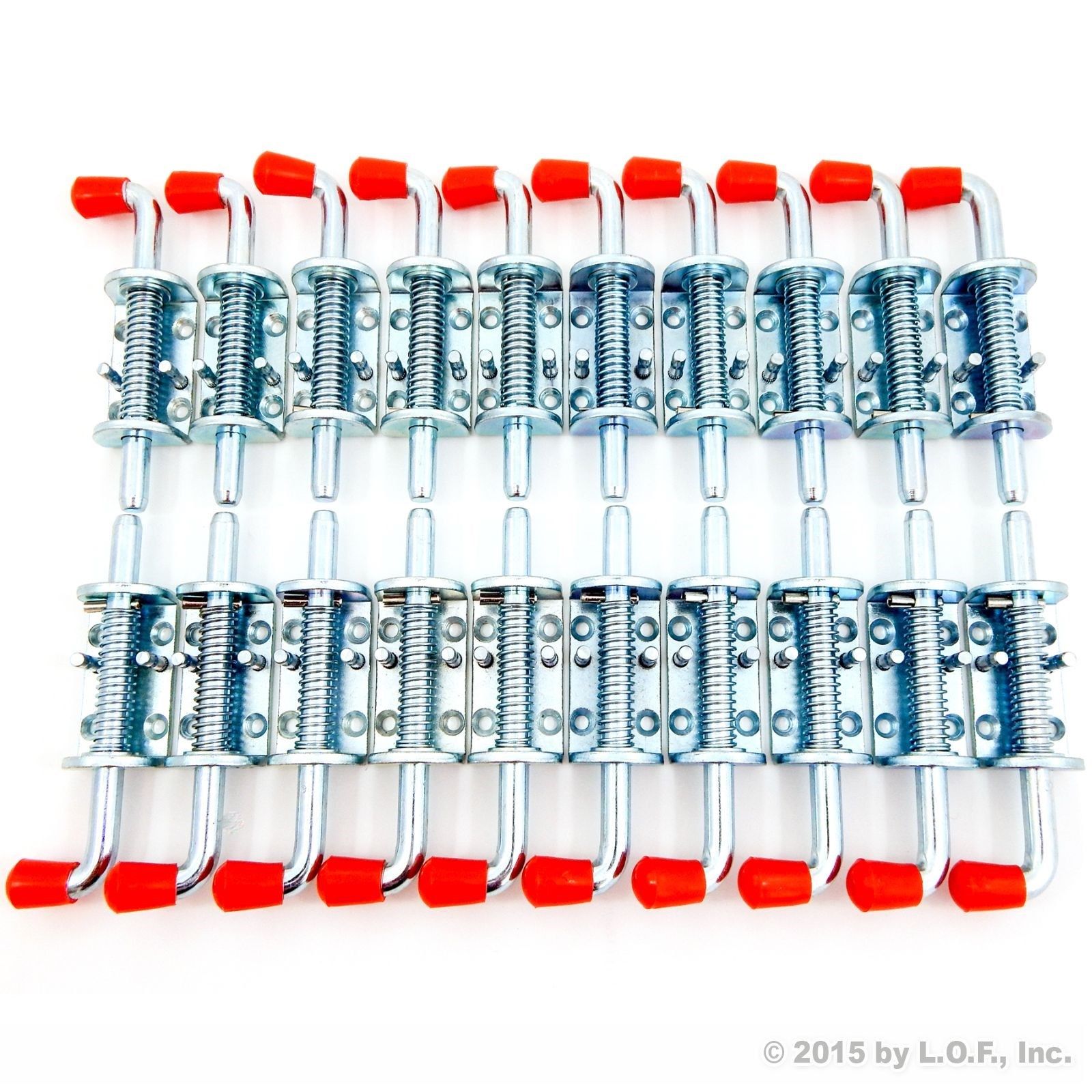 20 Pcs Metal Lock Barrel Bolt Spring Loaded Latch 6.5 Inches Long w ...