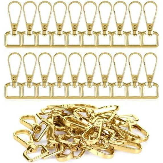 20 Pcs Metal Swivel Lobster Clasp Hooks,D Rings Purse Hardware for Bag ...