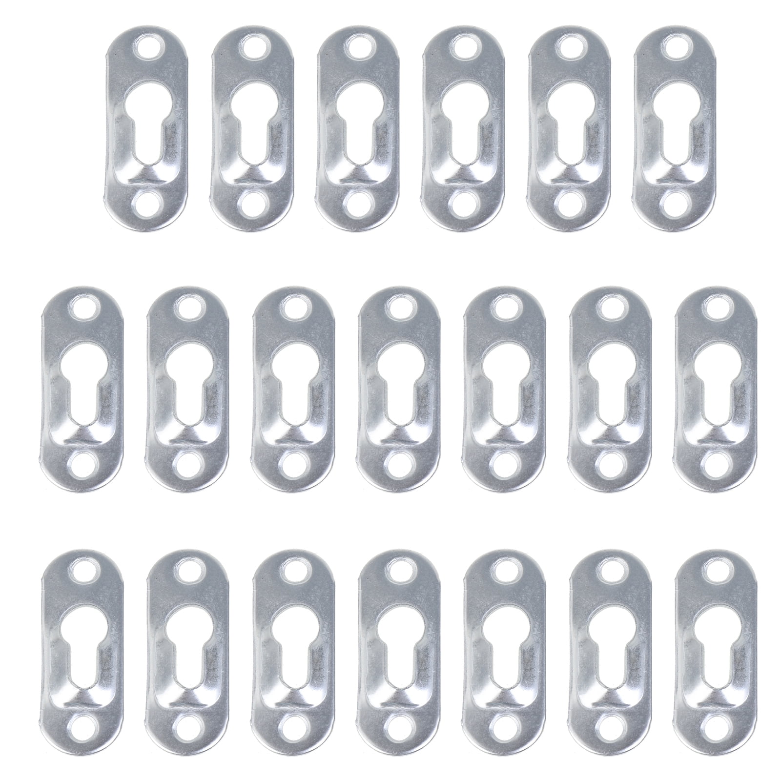 20 Pcs Metal for Key Hole Hanger with Slot Single Keyhole Picture ...