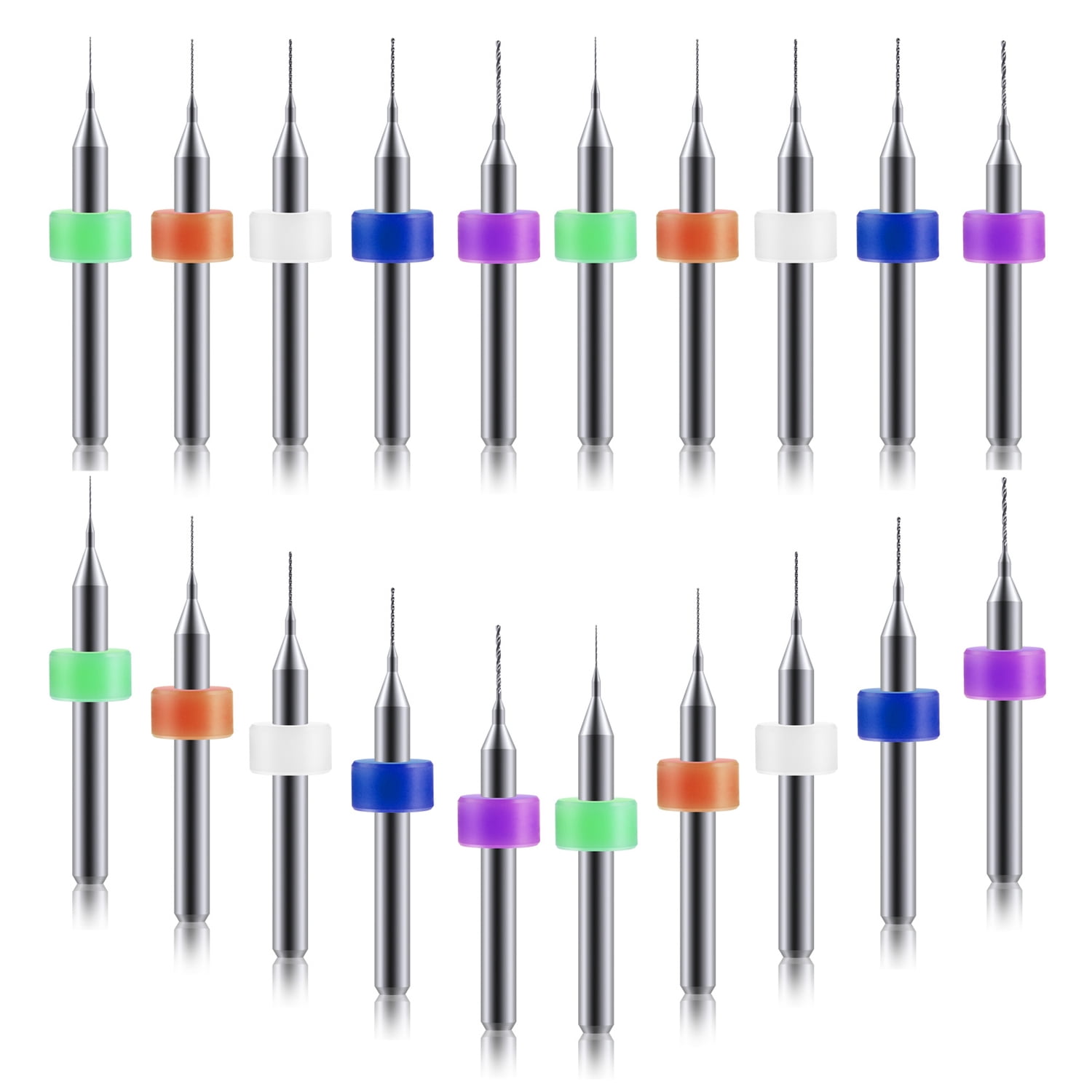20 Pcs Micro Drill Bit Set Micro Drill Bits Tungsten Steel PCB Print ...