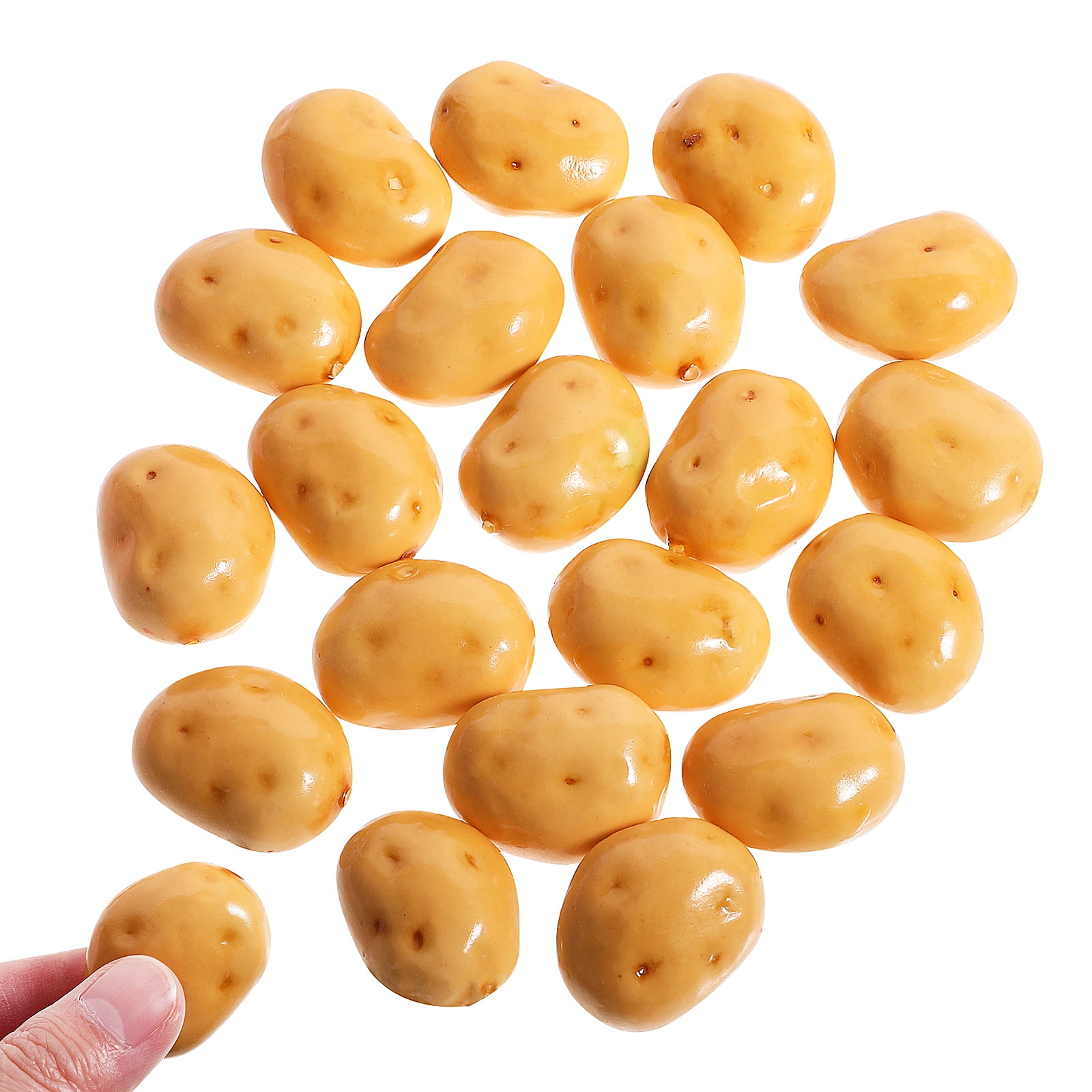 20 Pcs Mini Artificial Potatoes Lifelike Vegetable Molds for Garden ...