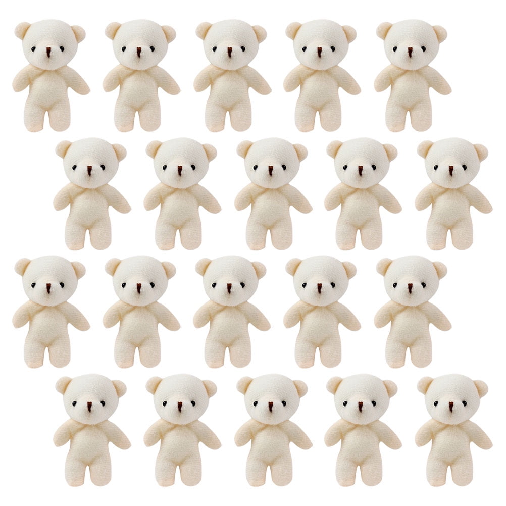 20 Pcs Mini Bear Stuffed Toy Home Accessory Birthday Goodies Mini ...