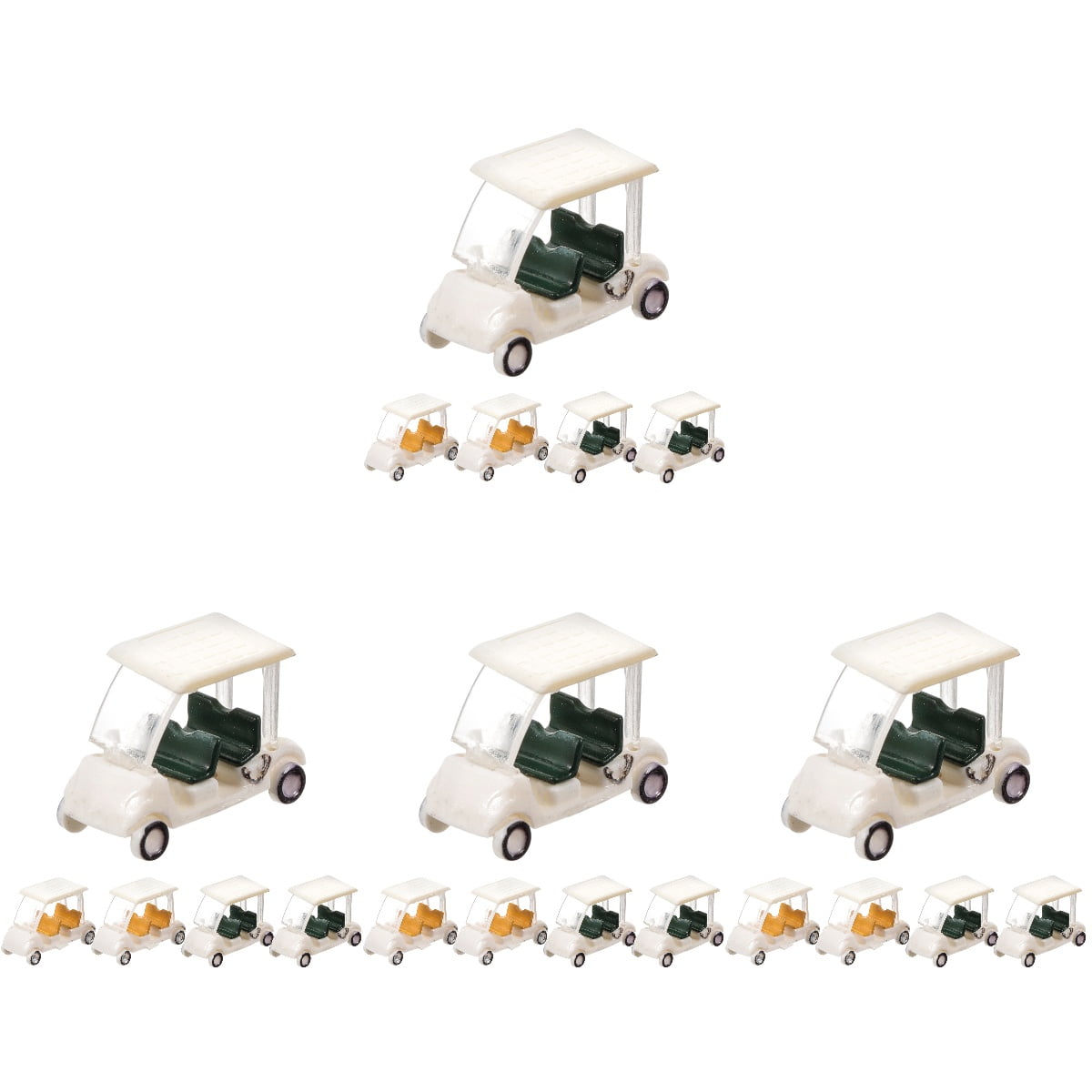 20 Pcs Mini Golf Cart Models Small Golf Cart Figurines Sand Cart Models ...
