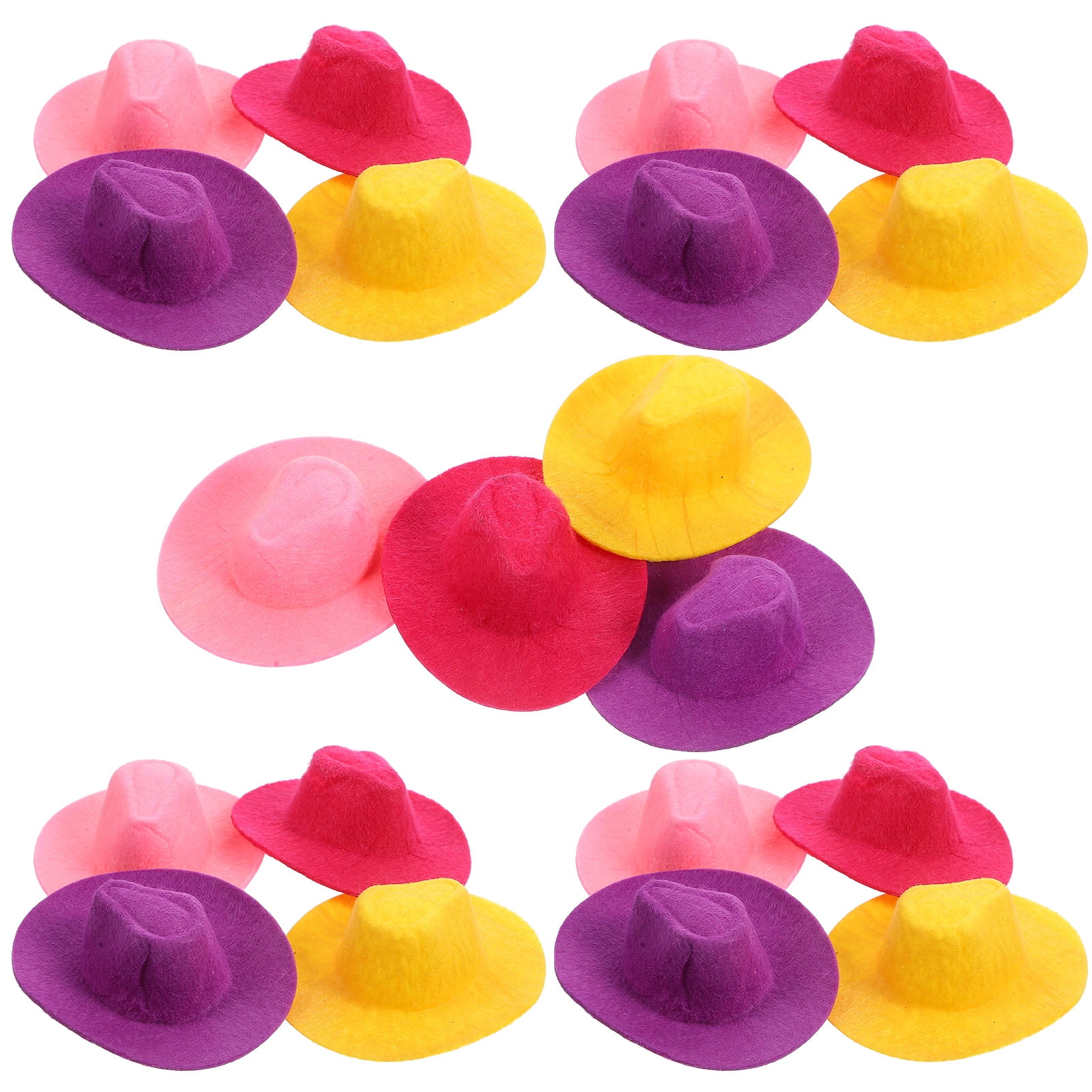 20 Pcs Mini Hat Black Baby Doll Replaceable Hats Doll House Accessories ...