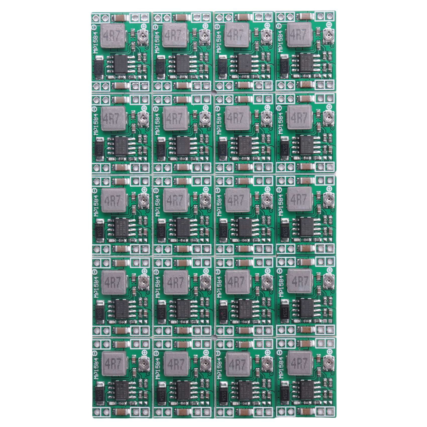 20 Pcs Mini MP1584EN DC-DC Buck Converter Adjustable Power Supply ...