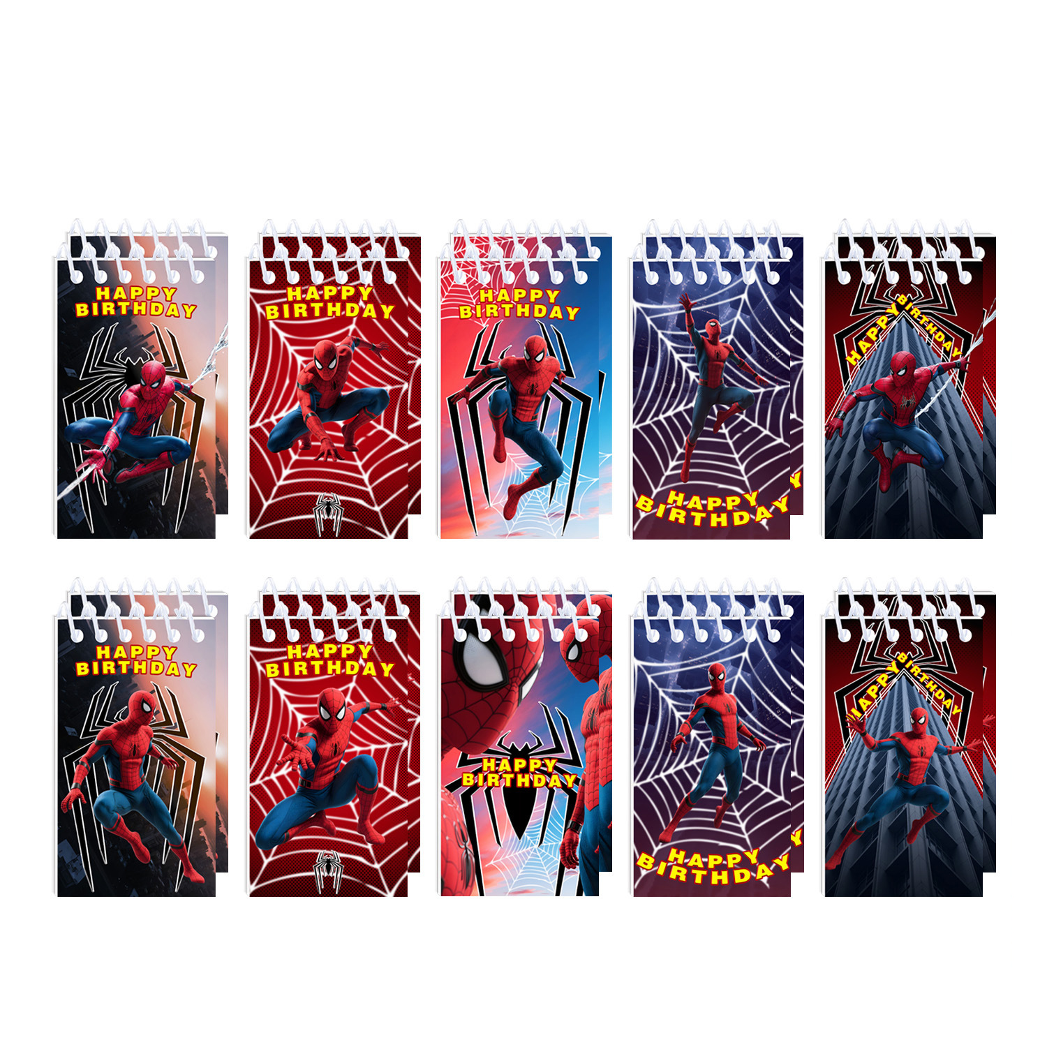 20 Pcs Mini NotePads Spidey Themed Party Favor as Notepads Spiral ...