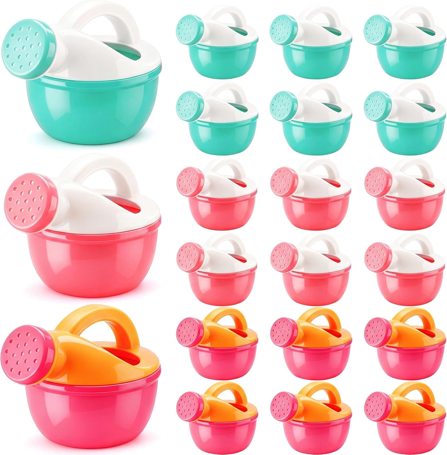 20 Pcs Mini Plastic Watering Cans Bulk 3.5 Inch Small Portable Watering ...