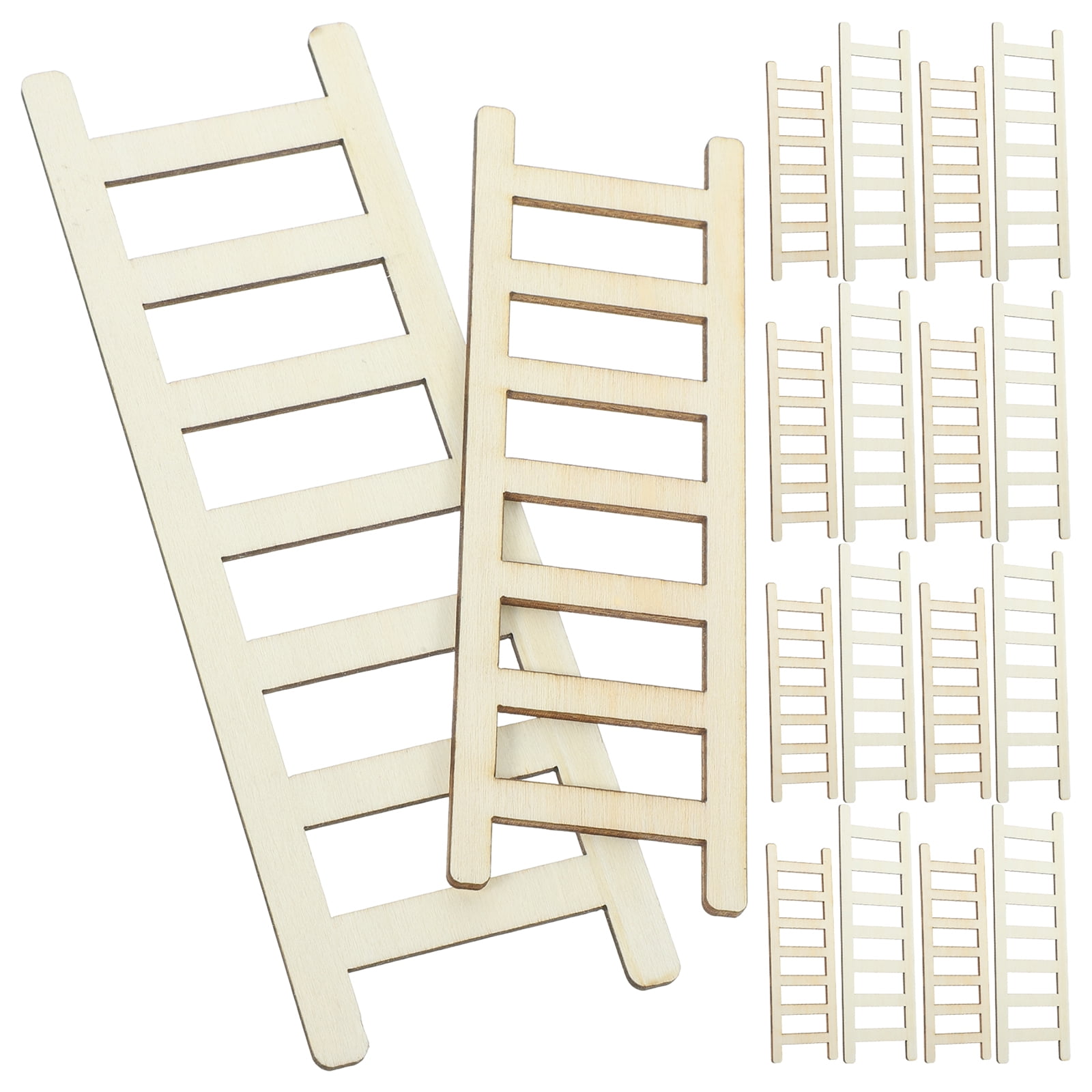 20 Pcs Mini Stairs Decor Ladder for Doll House Doll House Accessory ...