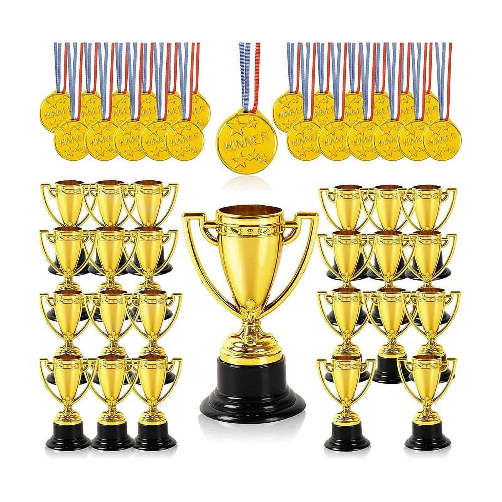 20 Pcs Mini Trophies and 20 Pcs Medals Awards , Winner Medals for Kids ...