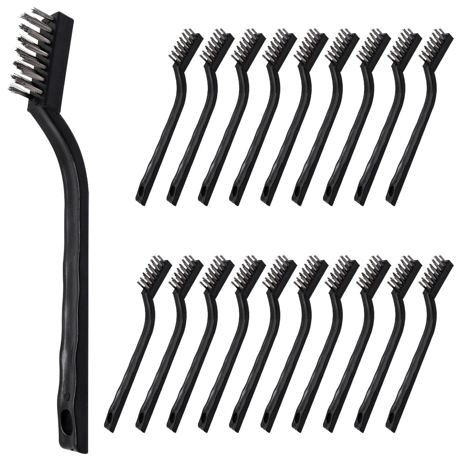 20 Pcs Mini Wire Brush, Stainless Steel Wire Cleaning Brush Wire ...