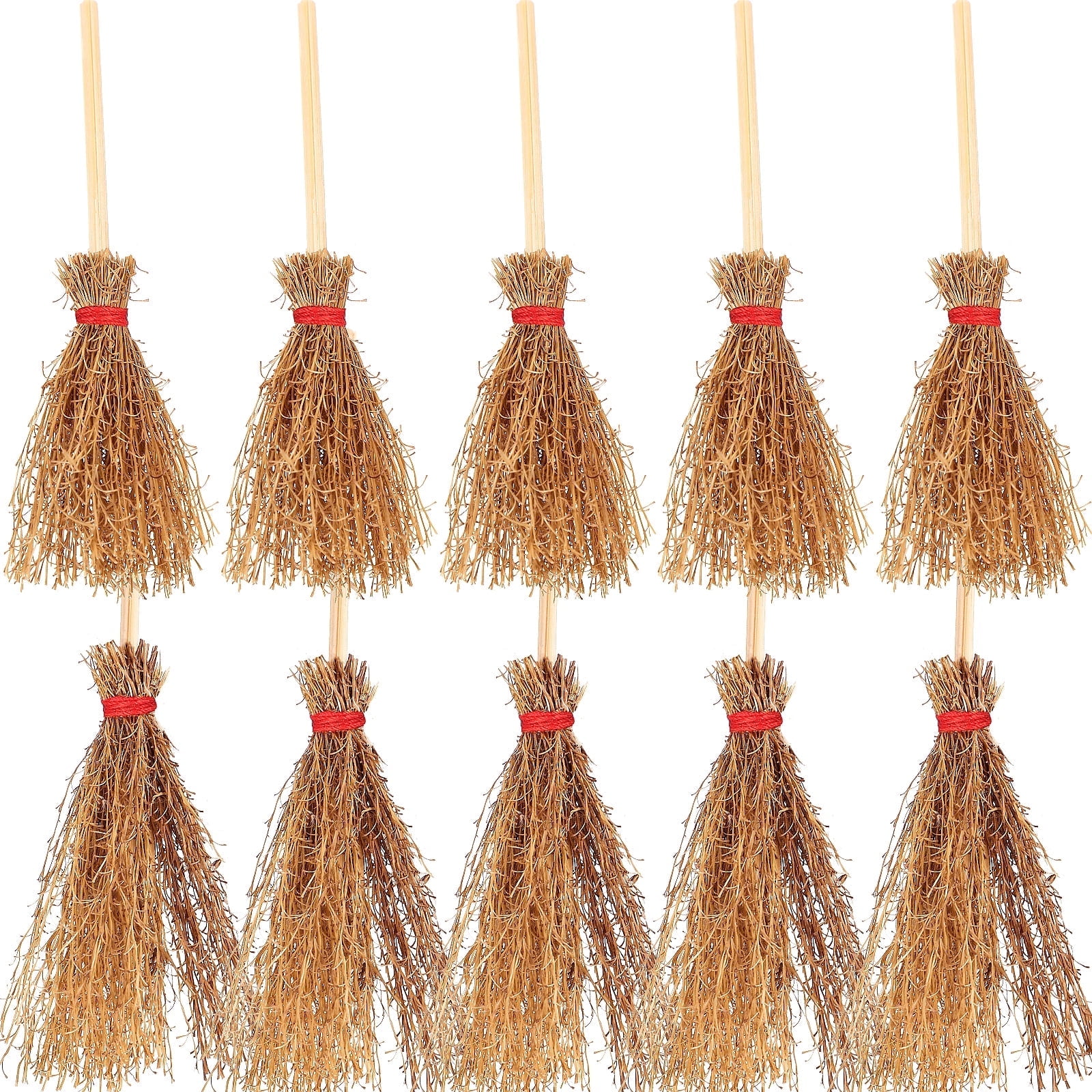 MERRYHAPY Miniature Brooms Set of 20 Tiny Dollhouse Broomsticks, Props ...