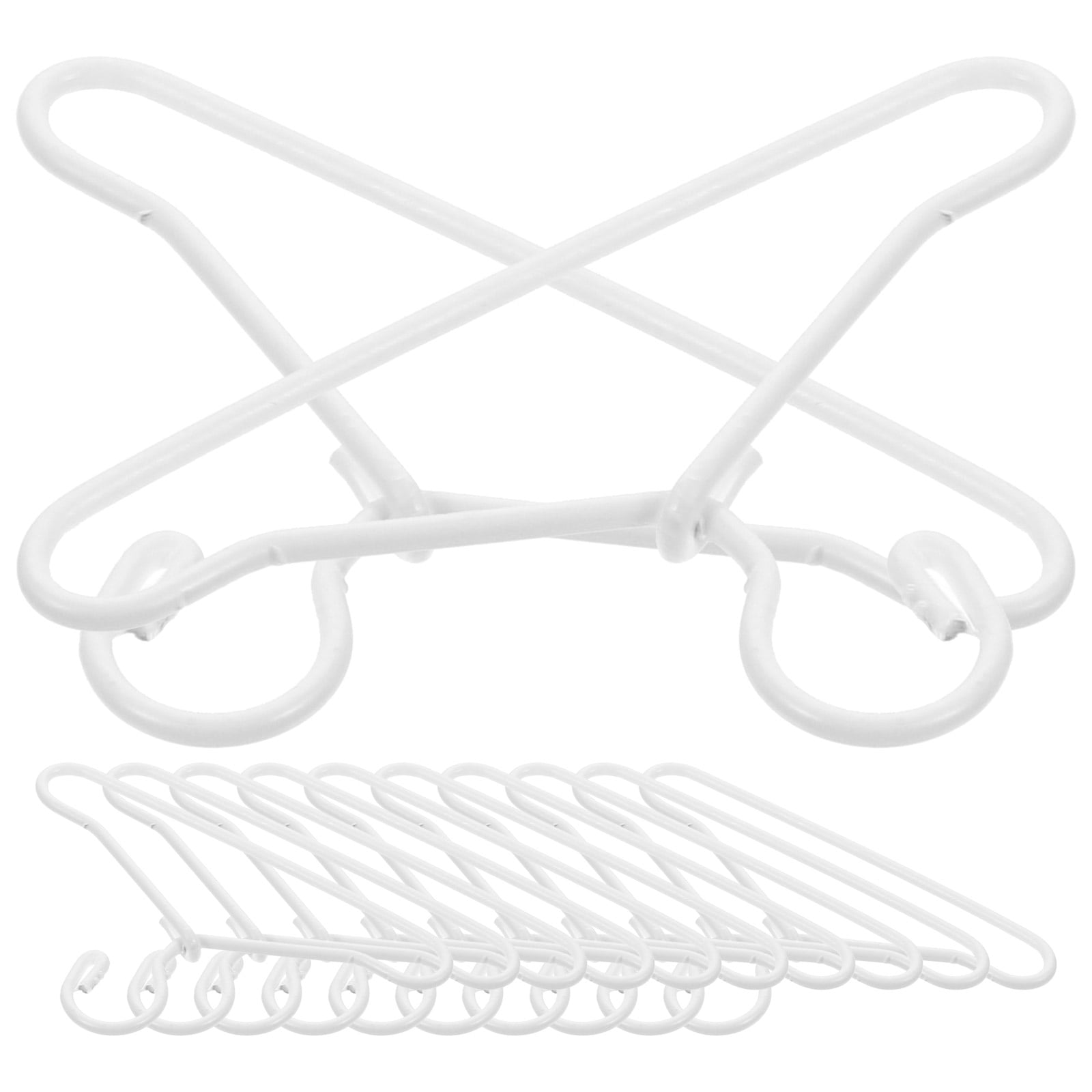 20 Pcs Miniature Doll House Model Hanger Black Baby Coat Hangers for ...