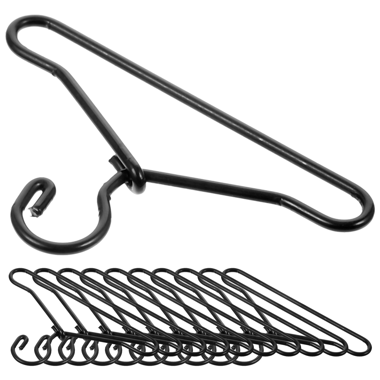 NUOLUX Mini Metal Hangers Alloy 20Pcs 2.55X1.38X0.08in - Walmart.com