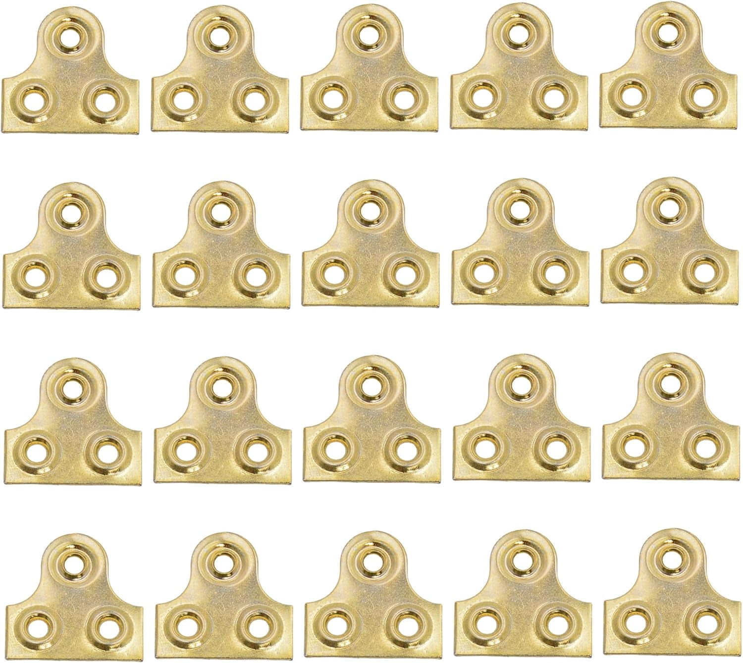 20 Pcs Mirror Plates, Brass Picture Hanging Plates, Picture Brackets ...