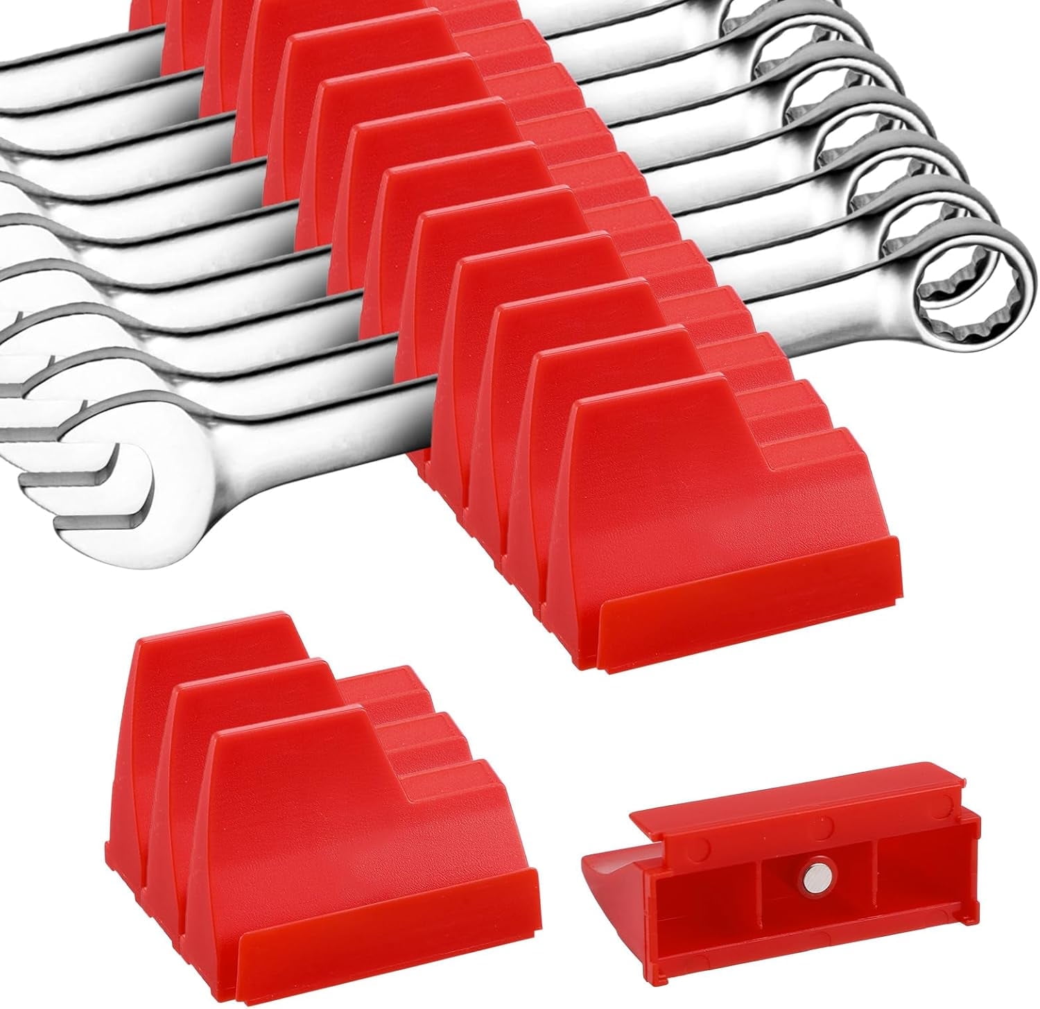 20 Pcs Modular Wrench Organizer Set – Tool Drawer Storage Rack for ...
