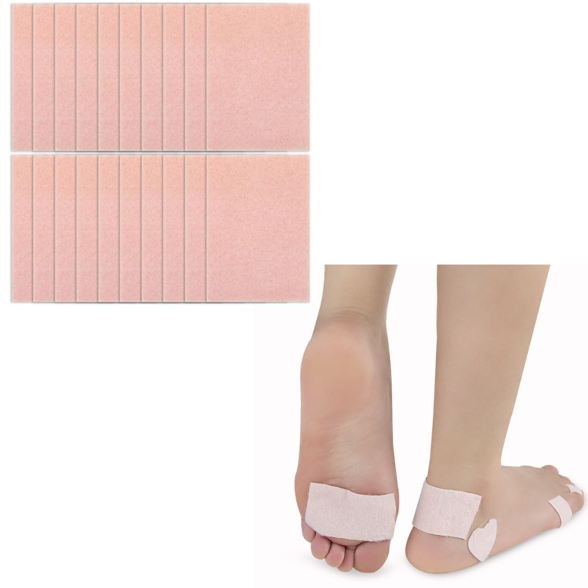 20 Pcs Moleskin Tape Trianu Moleskin Adhesive Pads Shoe Moleskin ...