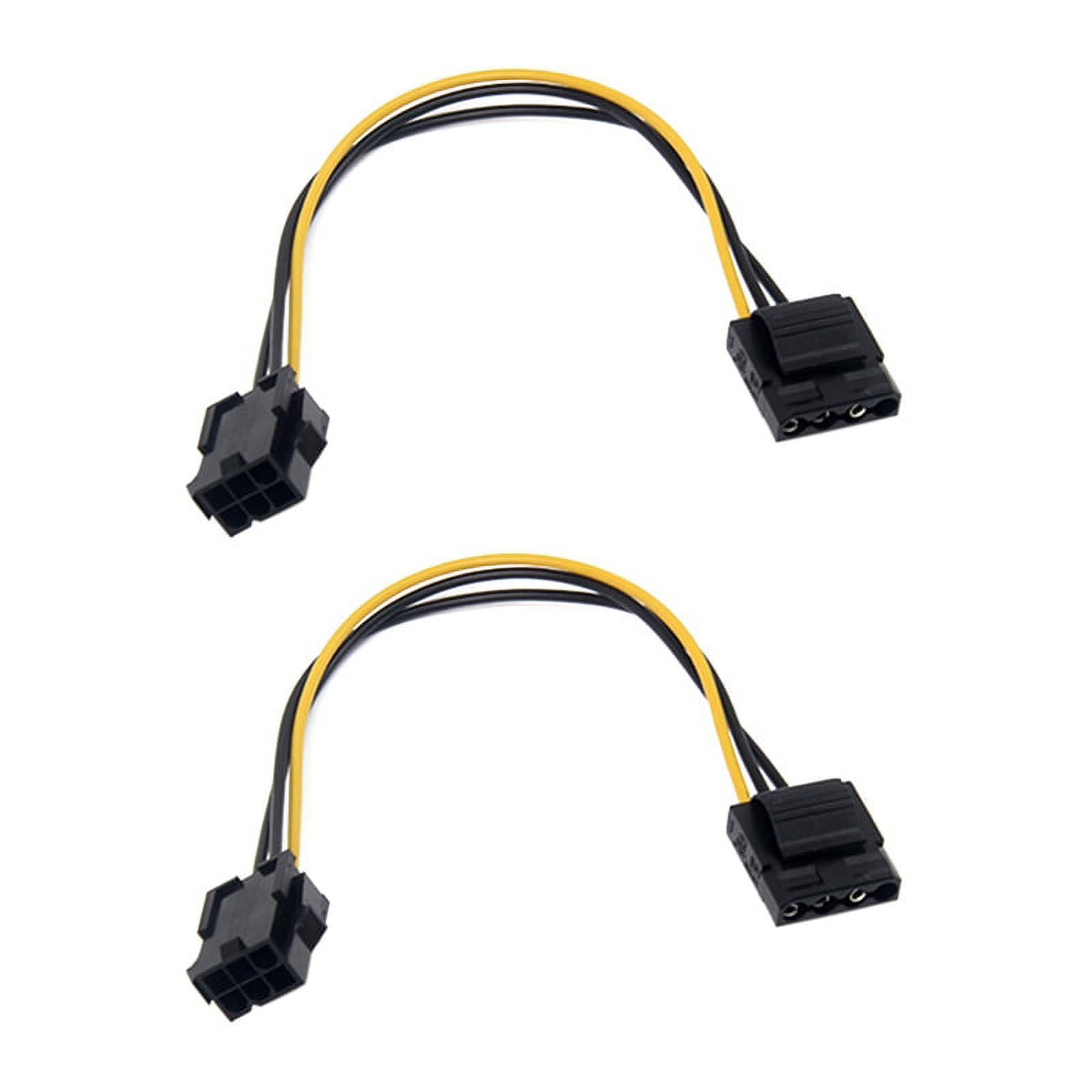 20 Pcs Molex to PCI-E Power Adapter IDE 4Pin 4 Pin Female to 6 Pin ...