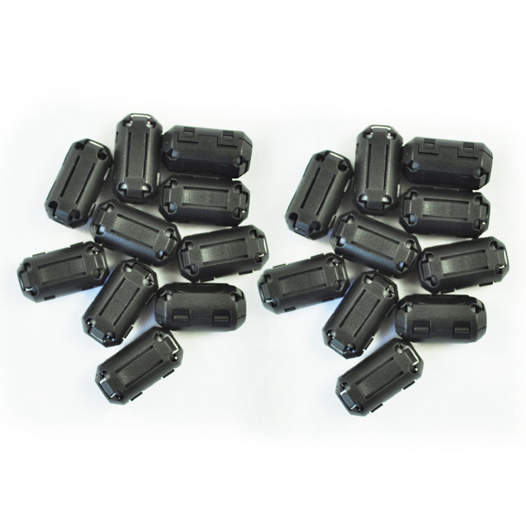 20 Pcs Movable 7mm Inner Diameter Black Ferrite Core Ring Cable Clip ...