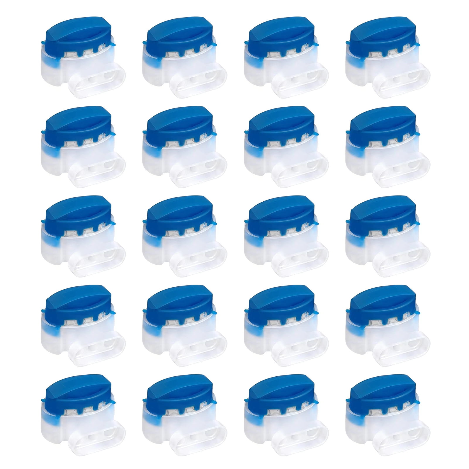 20 Pcs Mower Wire Connector Waterproof Cable Clamps Terminal Block Self ...