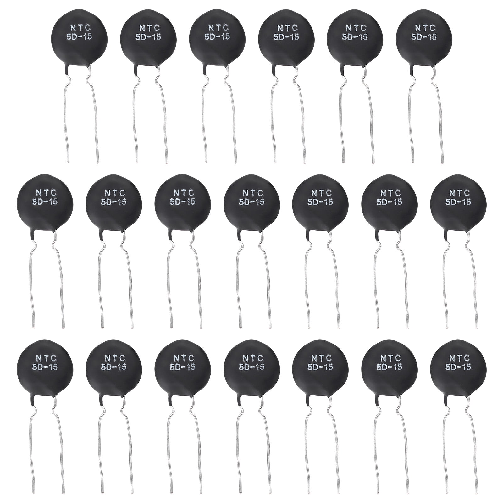 20 Pcs NTC 5D-15 5 Ohm MF72 Power Direct Heat Type Negative Temperature ...
