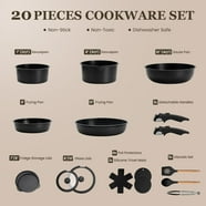 Granitestone Diamond 10 Piece Nonstick Pots and Pans Set with Platinum ...