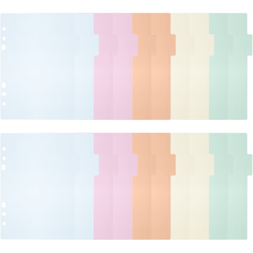 20 Pcs Note Pads Loose Leaf Binder Dividers Convenient Index Pages Hard ...