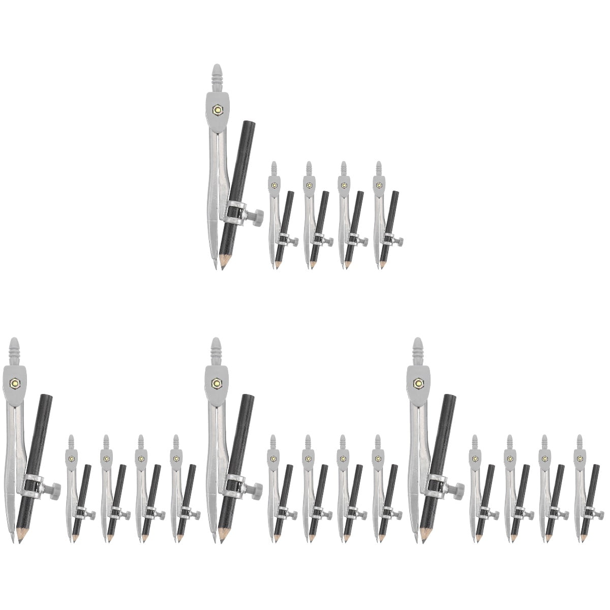 20 Pcs Office Supplies Kids Stationary Compass for Students Reusable ...