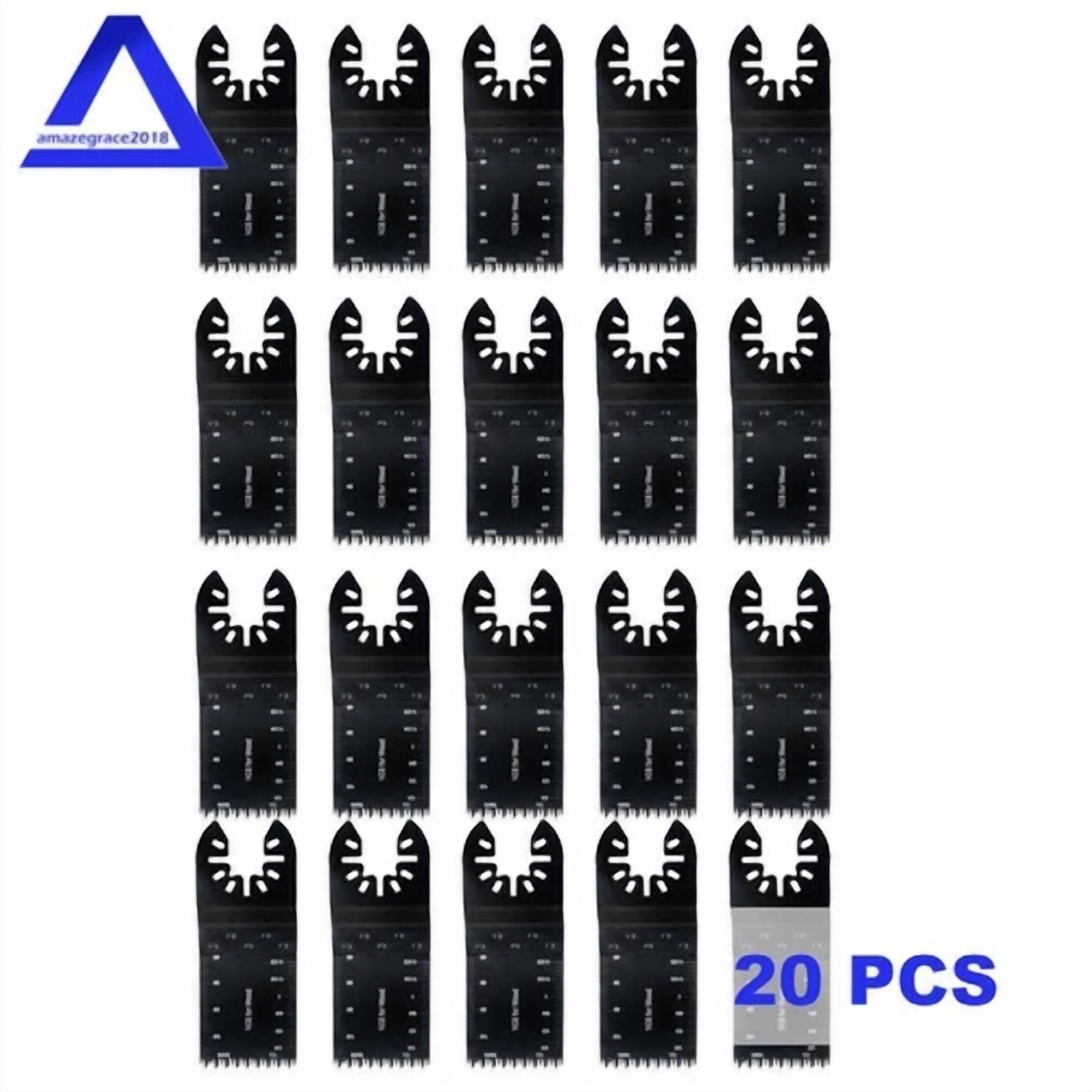 20 Pcs Oscillating For Wavy Tooth Multi Quick Release Saw Blades 35 ...