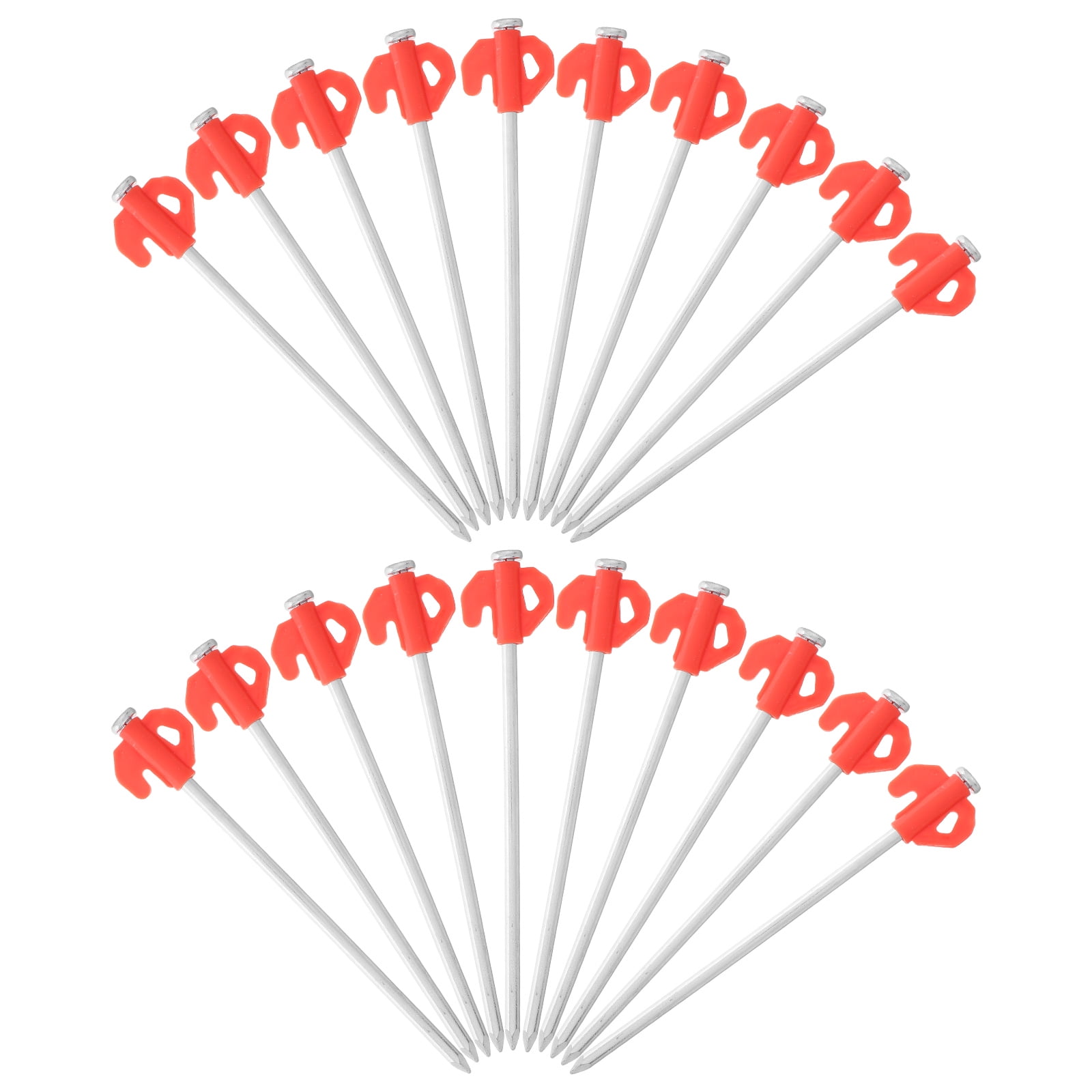 20pcs Windproof Heavy Duty Metal Tent Stakes for Camping Tents Canopy ...