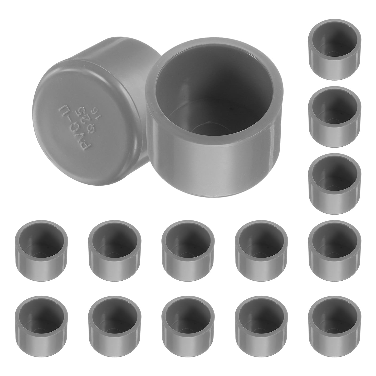 20 Pcs PVC Pipe End Cap Fitting, 25mm/1" ID Furniture Grade Pipe End ...