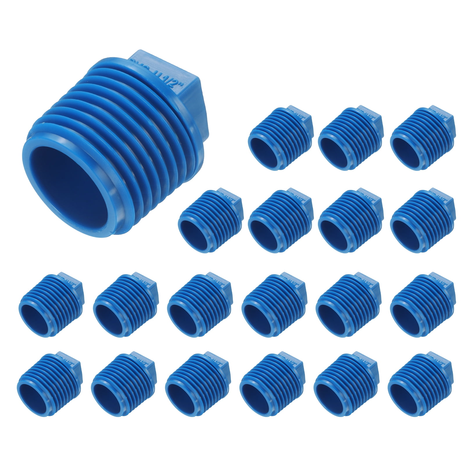20Pcs Pipe Male Thread Plug G1/2" Threaded NPT Plugs for Water Line ...