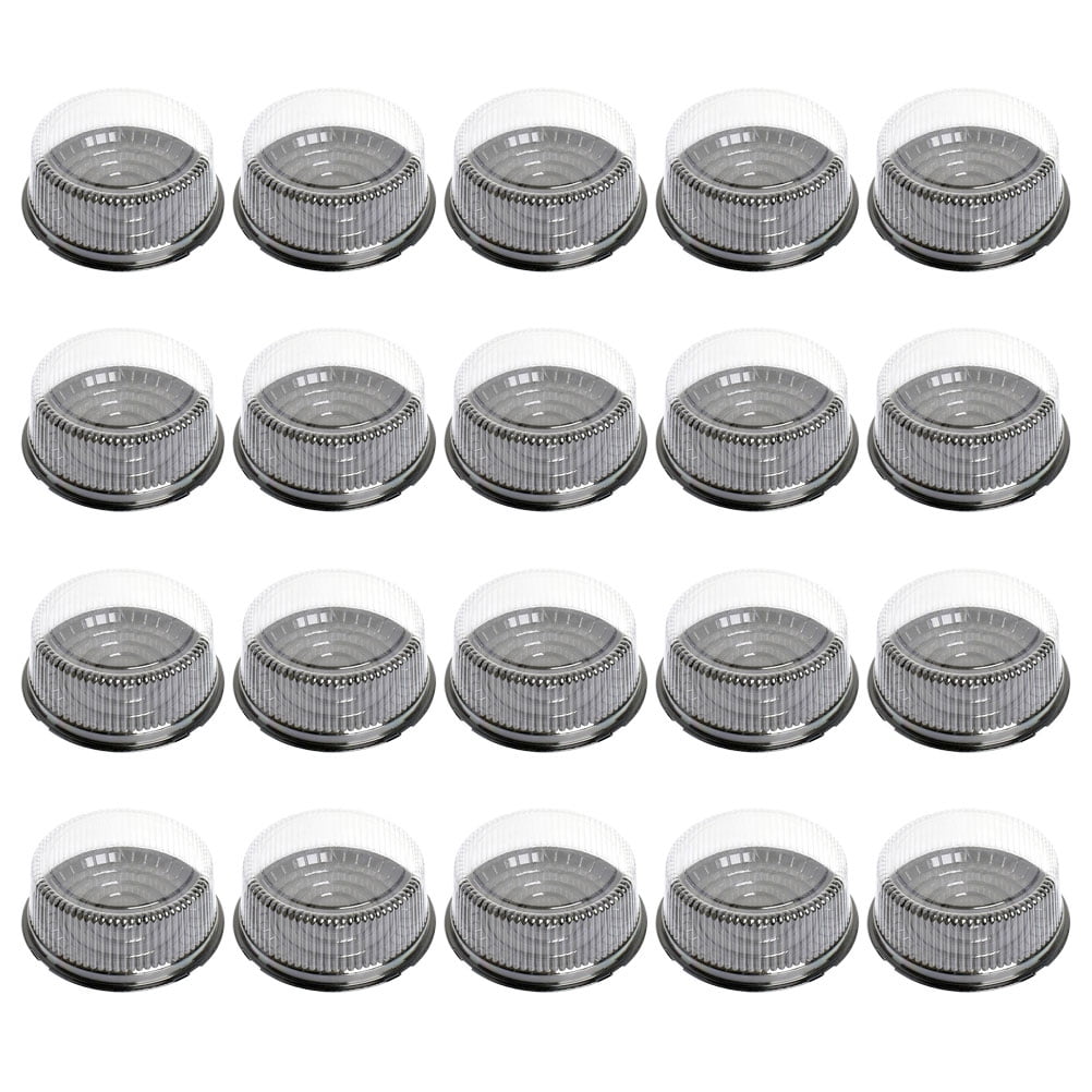 Houderco Round Plastic Cake Box For Storing Cakes 20Pack 7.07X7.07X3 ...