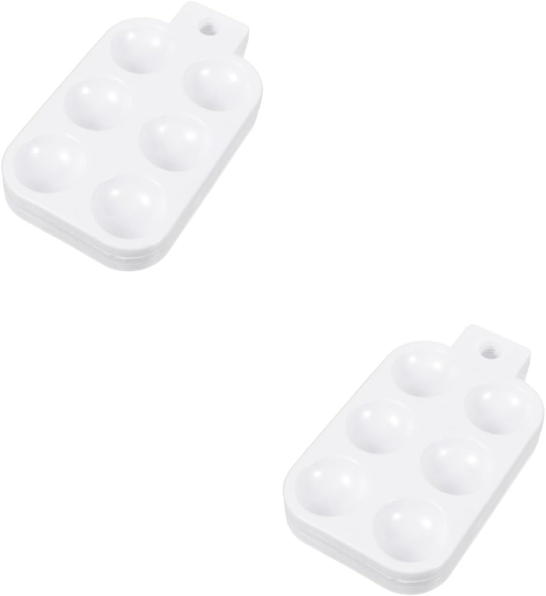 20 Pcs Palette Square Serving Tray Acrylic Oil Plastic Painting Tray ...