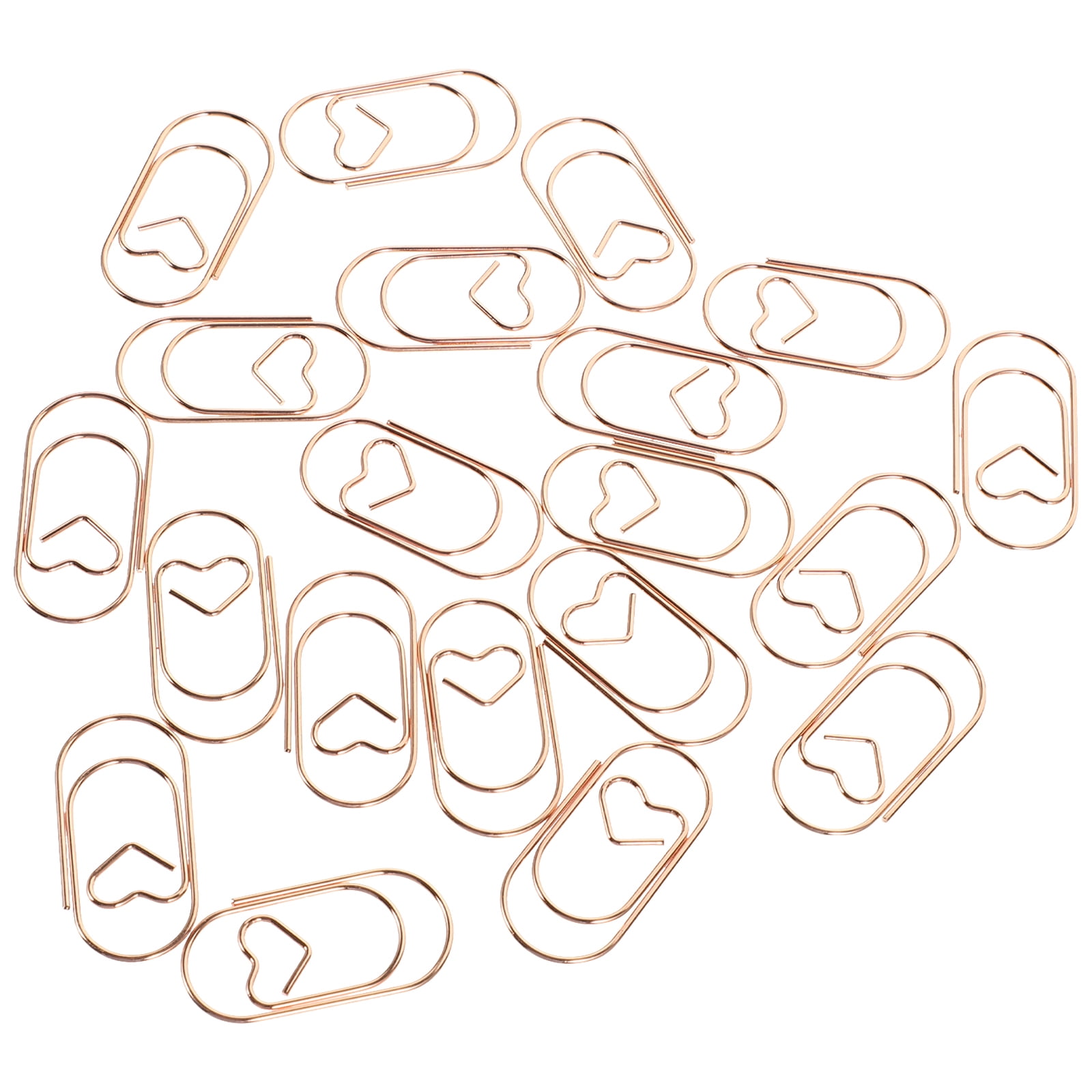 20 Pcs Paper Clip Clips Clamps Mini Bulldog Work Office Rose Gold ...