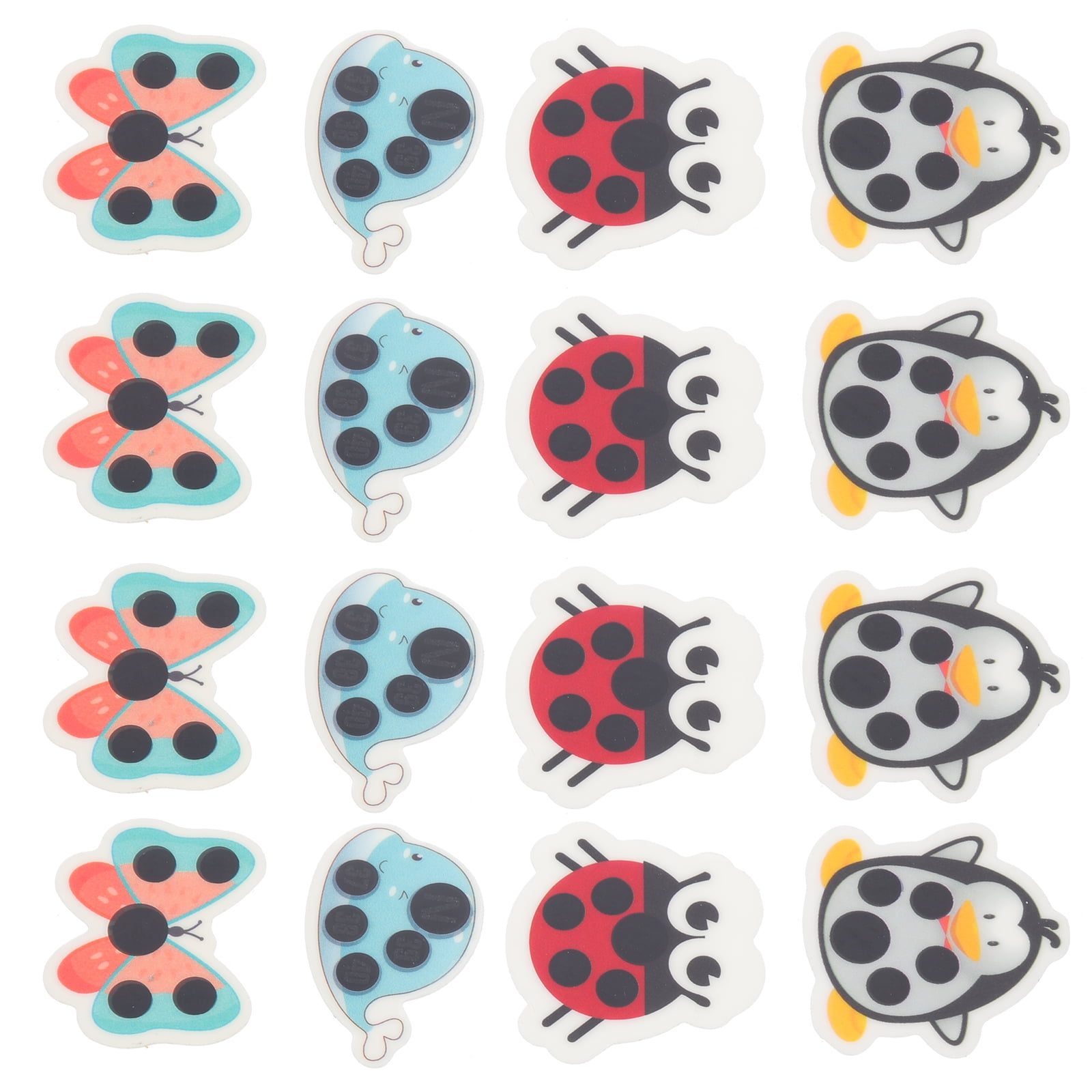20 Pcs Paper Forehead Temperature Measuring Sticker Cartoon Thermometer ...