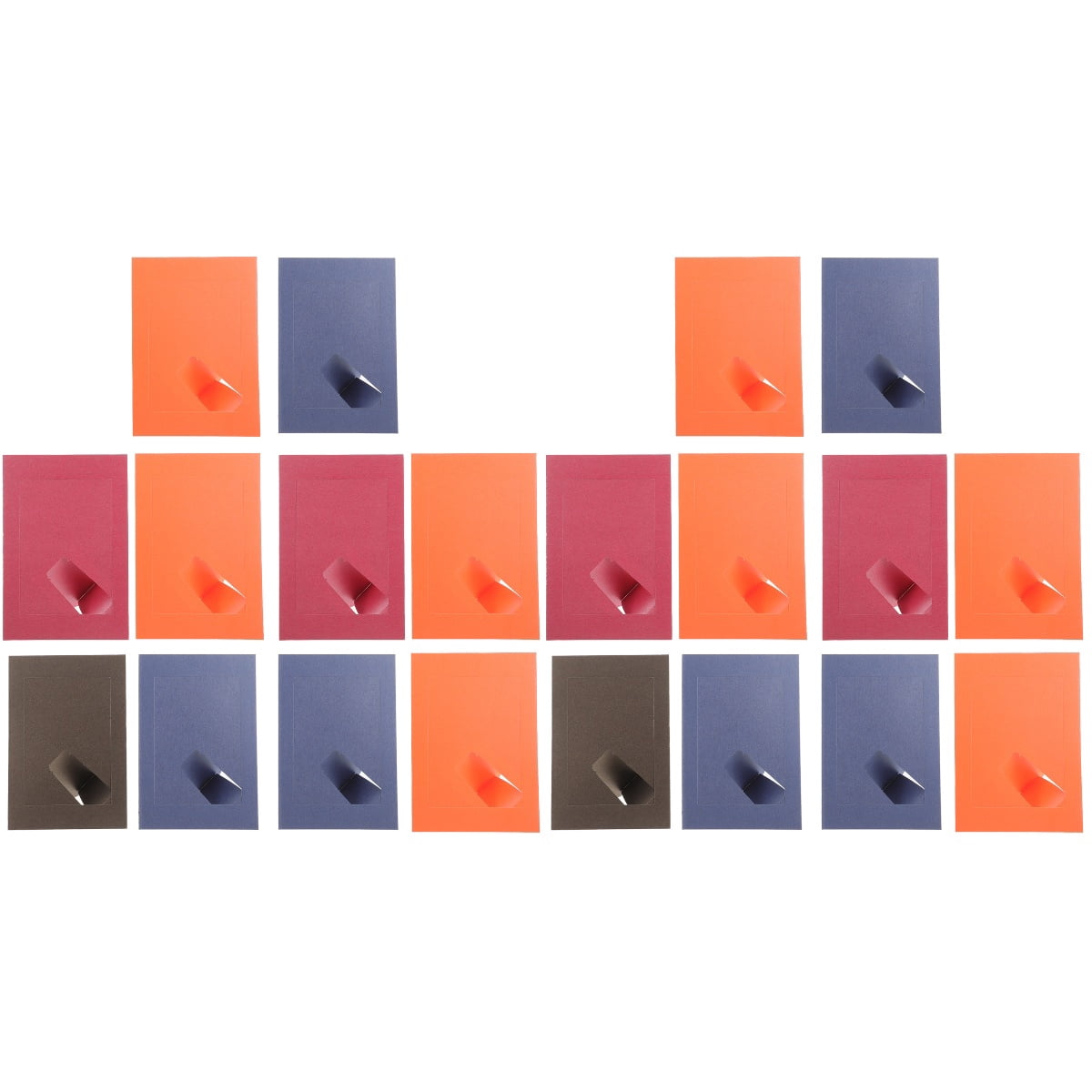 20 Pcs Paper Picture Frame Colorful Photo Holder Single Photo Display ...