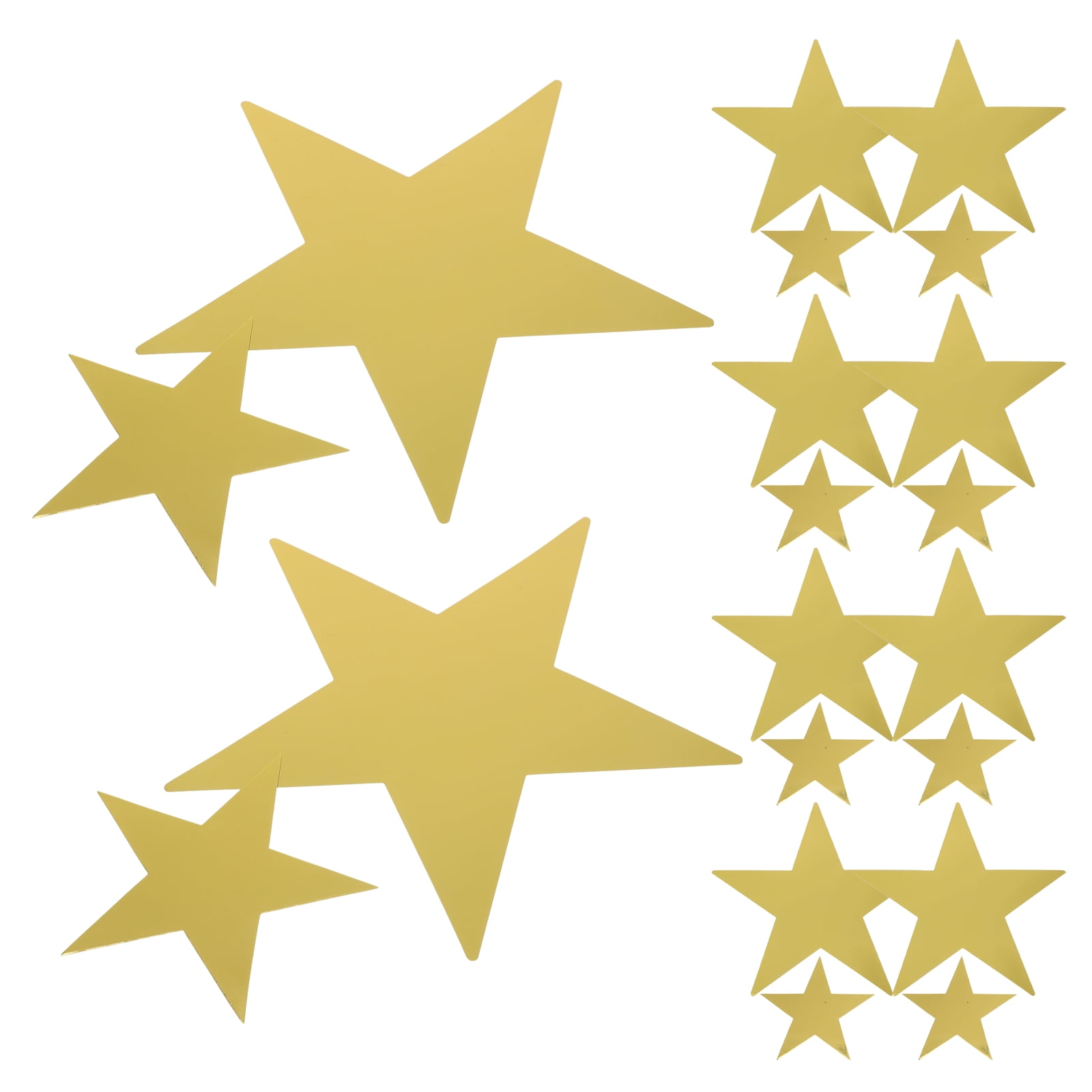 20 Pcs Paper Star Confetti Cutouts Party Signature Stars Golden ...