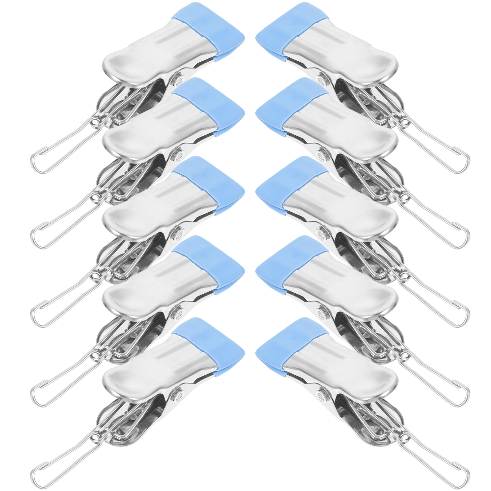 FELTECHELECTR Clothes Drying Clips PVC 20Pcs 3.3X0.9X0.9In - Walmart.com