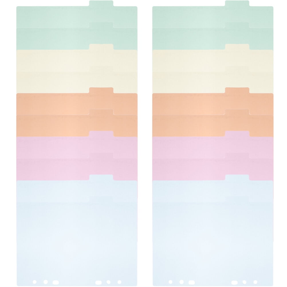 20 Pcs Partition Board Colorful Binder Clips Book Annotation Supplies ...