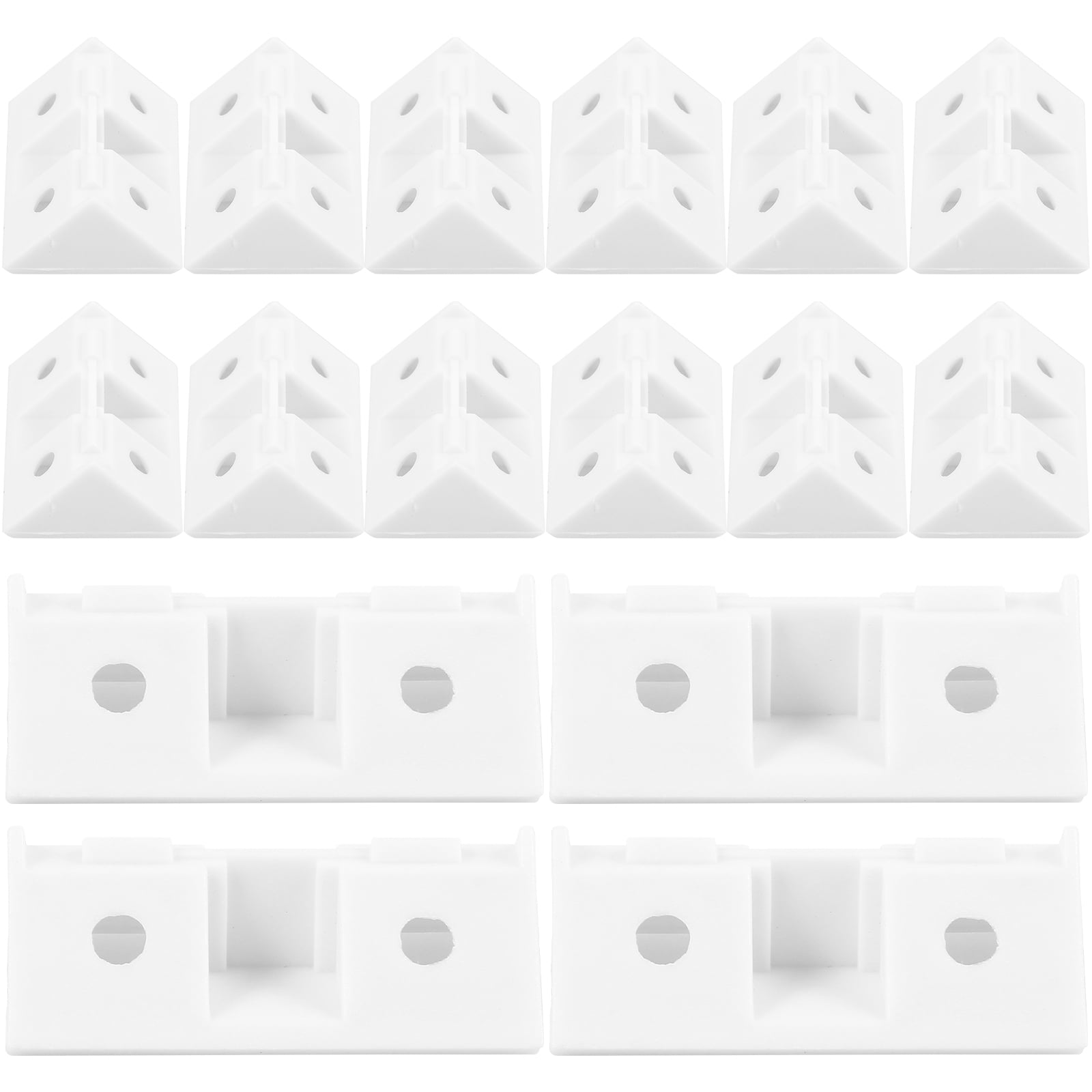 20 Pcs Partition Corner Code 90 Degree Bracket Countertop Support ...
